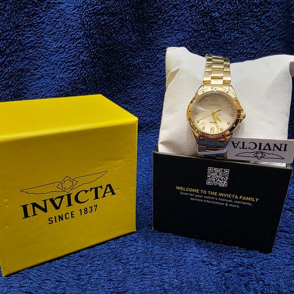Invicta | Accessories | Nwt Invicta Celestial Womens Watch 29mm Gold ...